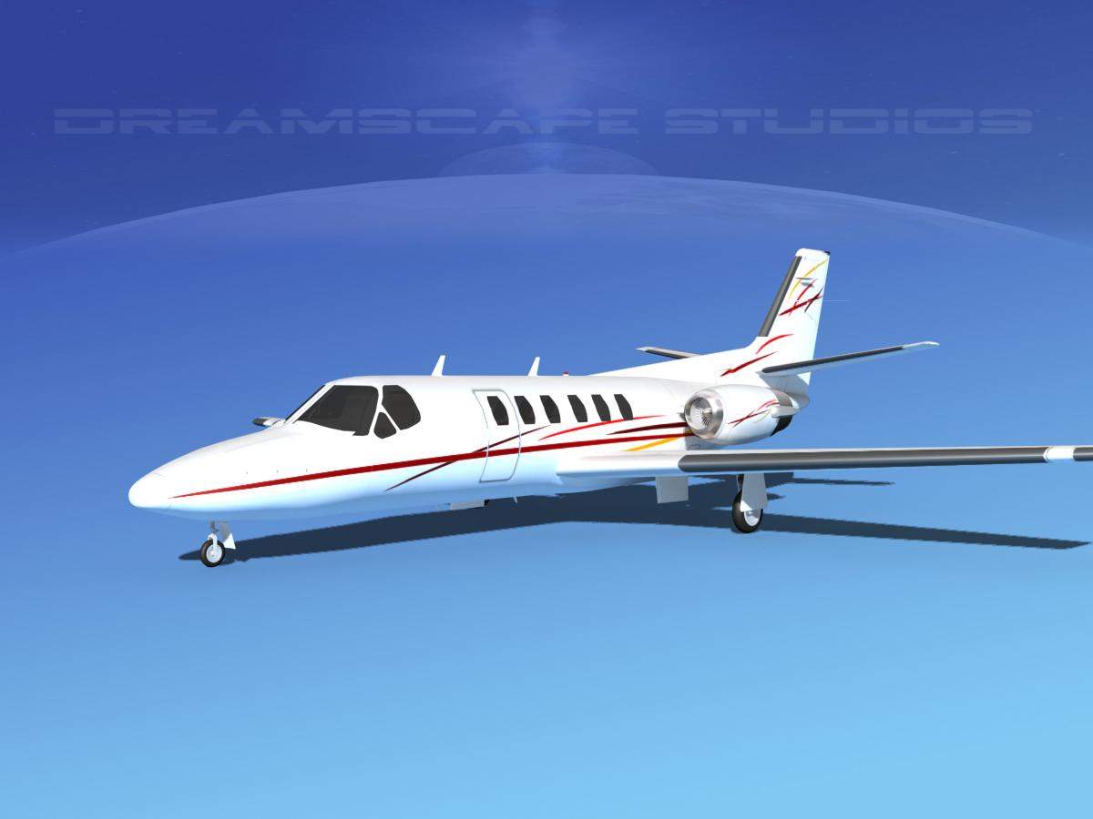 Cessna C550 Citation II V07 - 3D Model by Dreamscape Studios