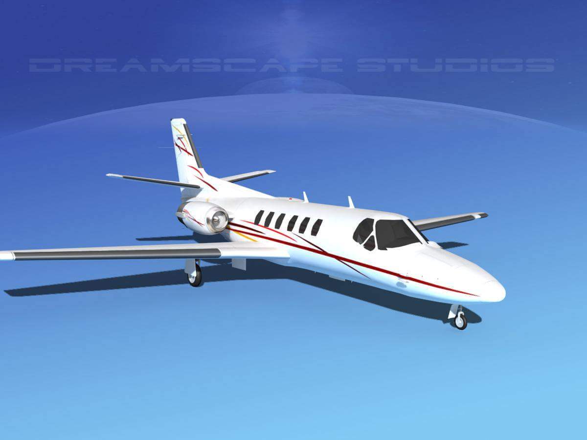 Cessna C550 Citation II V07 - 3D Model by Dreamscape Studios