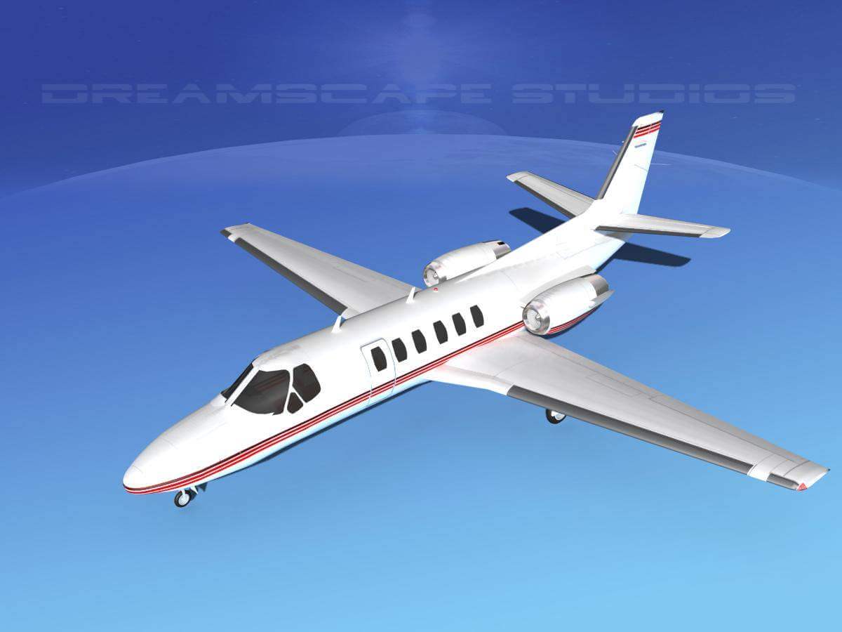 Cessna C550 Citation II V08 - 3D Model by Dreamscape Studios