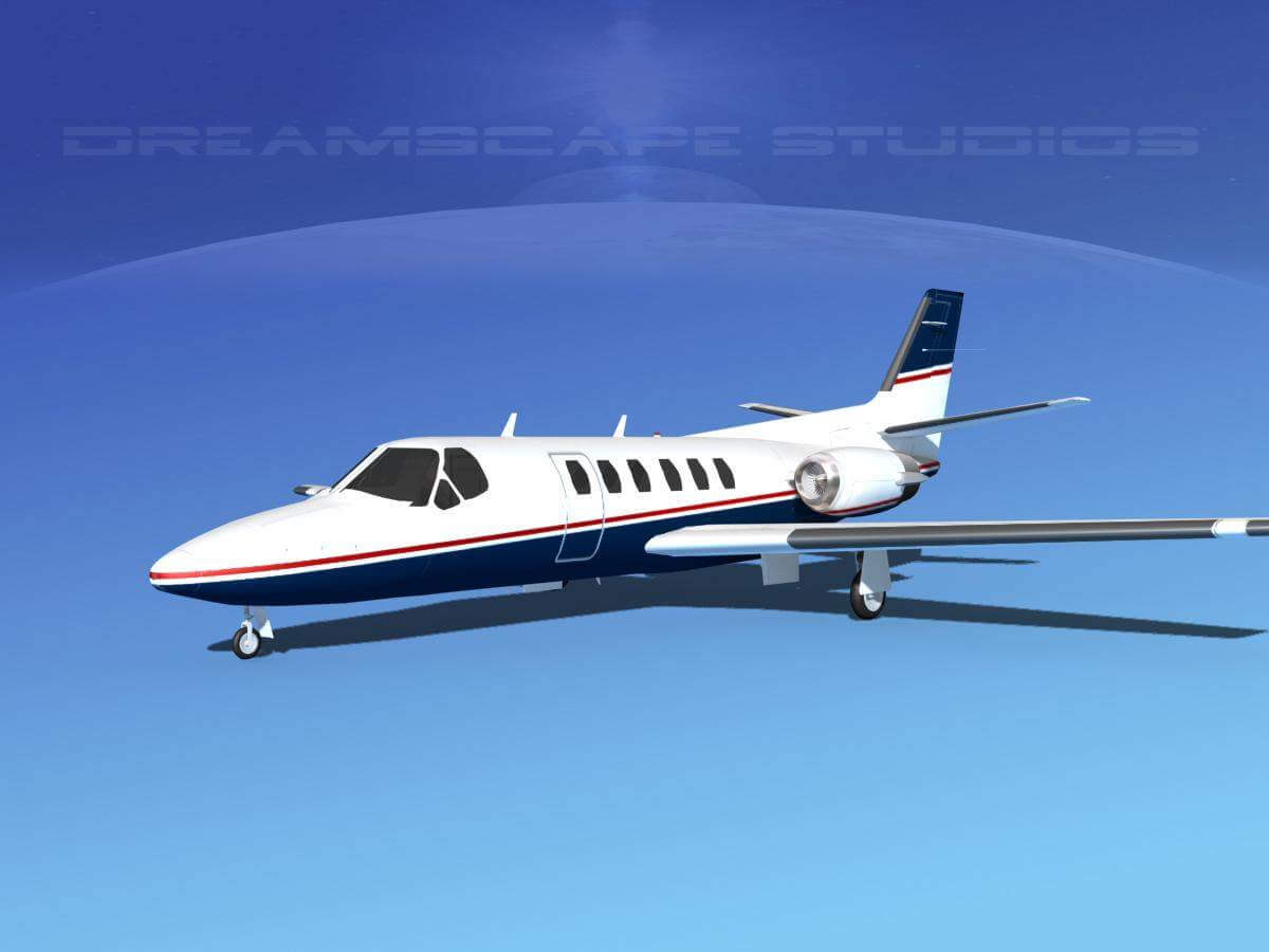 Cessna C550 Citation II V11 - 3D Model by Dreamscape Studios