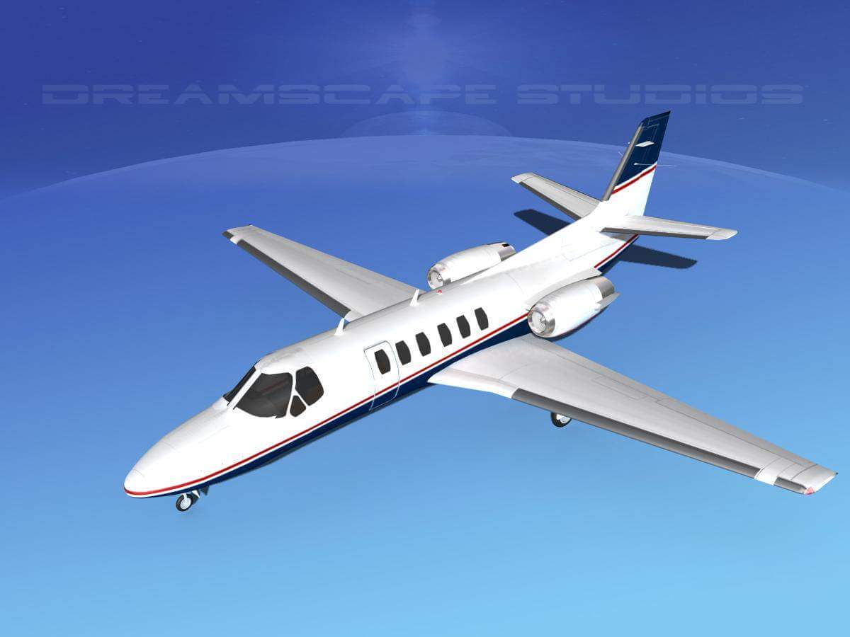 Cessna C550 Citation II V11 - 3D Model by Dreamscape Studios