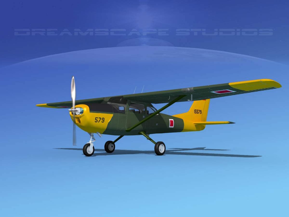 Cessna T-41 Mescalero Turkish AF 3D Model by Dreamscape Studios