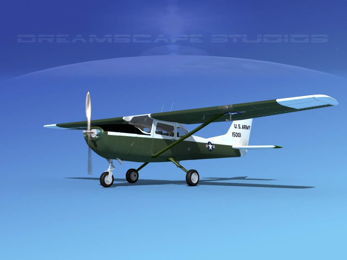 Cessna T-41 Mescalero US Army 3 3D Model
