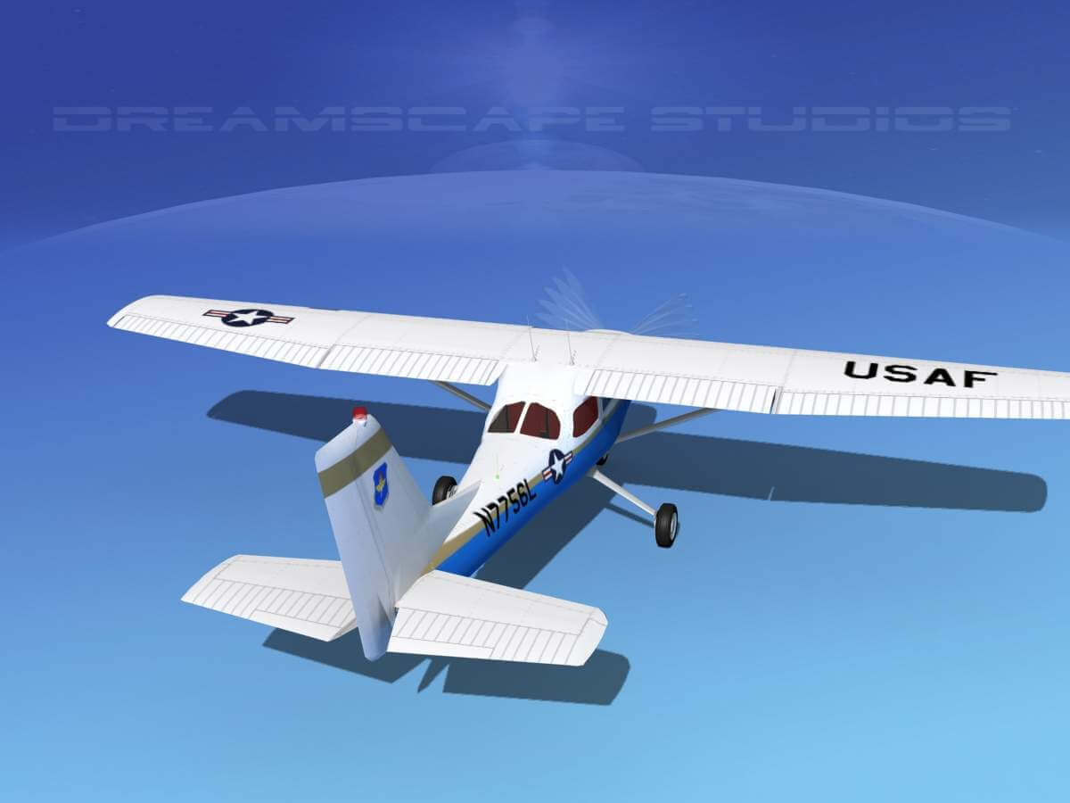 Cessna T-41 Mescalero USAF 4 3D Model by Dreamscape Studios