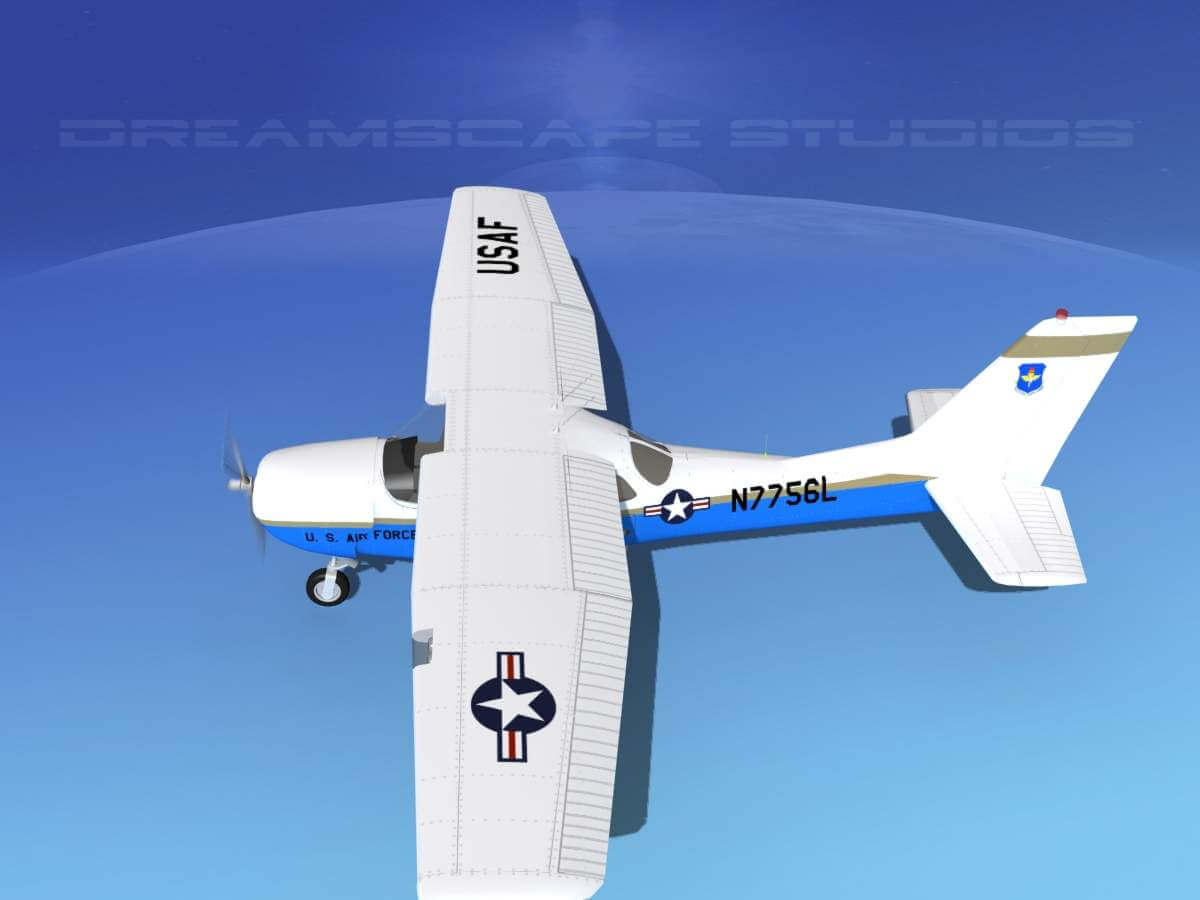 Cessna T-41 Mescalero USAF 4 3D Model by Dreamscape Studios