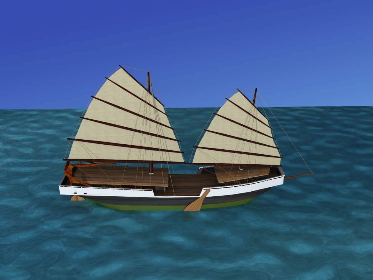 Chinese Junk - 3D Model by Dreamscape Studios