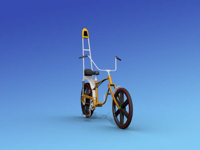 Chopper Style Bicycle - 3D Model by Dreamscape Studios