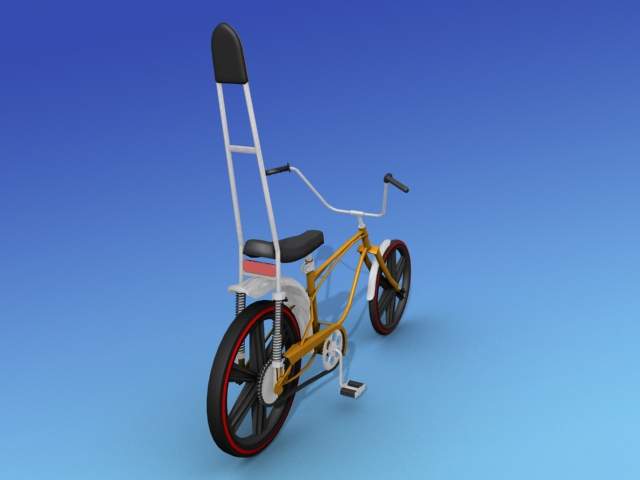 Chopper Style Bicycle - 3D Model by Dreamscape Studios