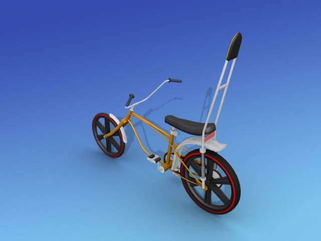 Chopper Style Bicycle - 3D Model by Dreamscape Studios