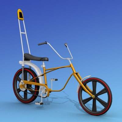 Chopper Style Bicycle - 3D Model by Dreamscape Studios