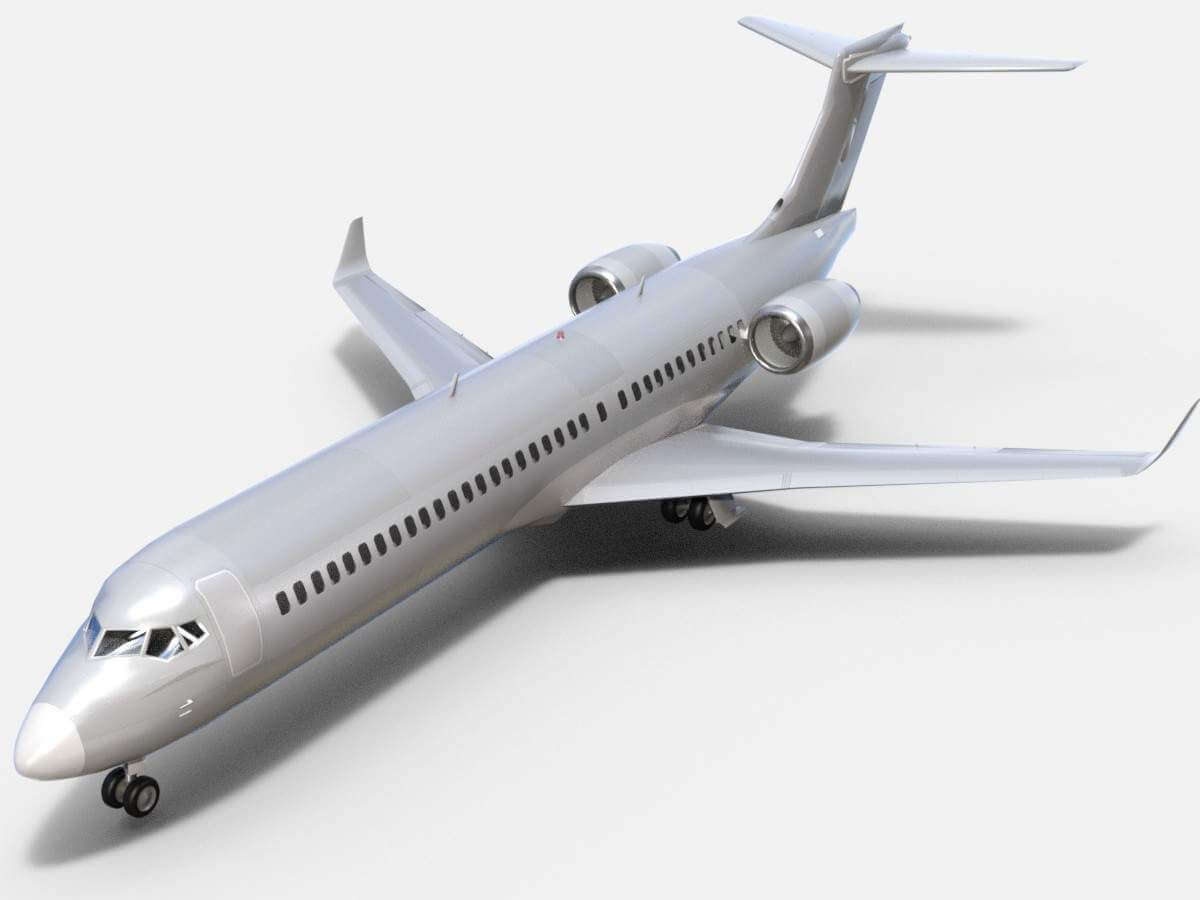 Comac ARJ21-700 Bare Metal 3D Model by Dreamscape Studios