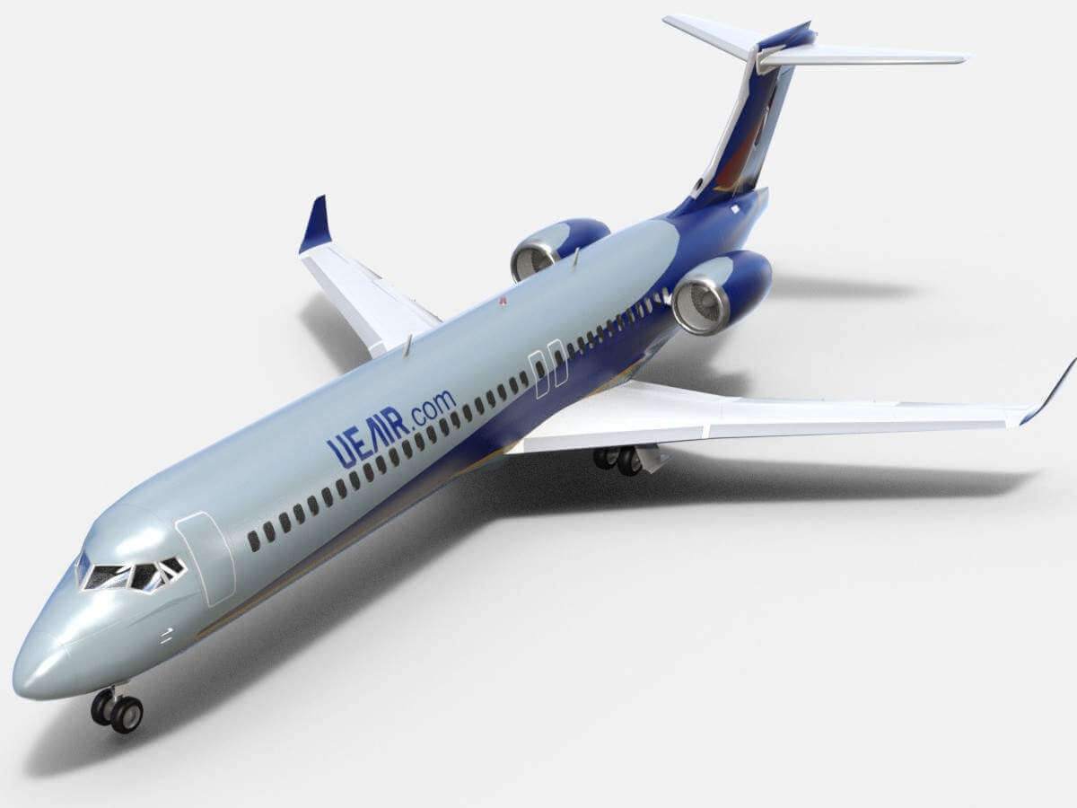 Comac ARJ21-700 Chengdu Airlines 3D Model by Dreamscape Studios