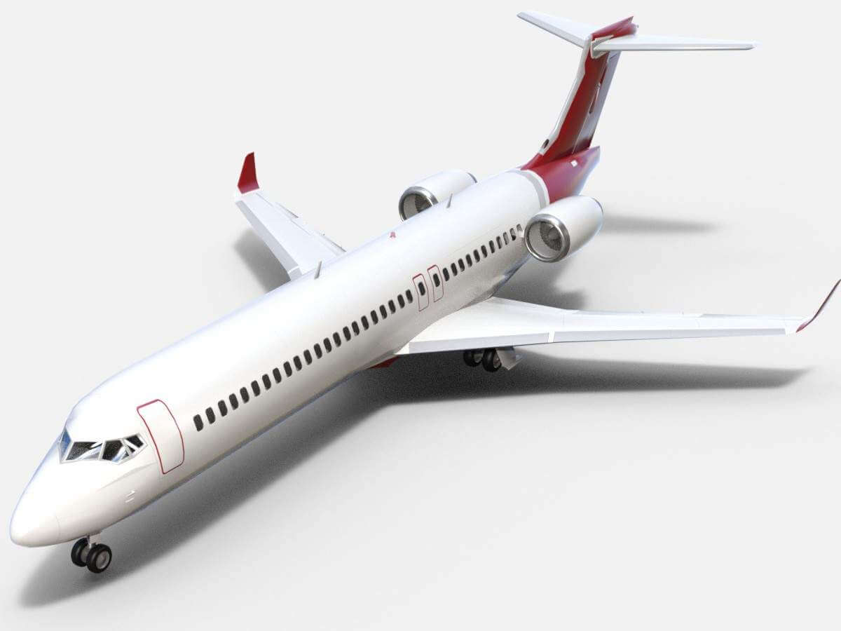 Comac ARJ21-700 Corporate 3D Model by Dreamscape Studios