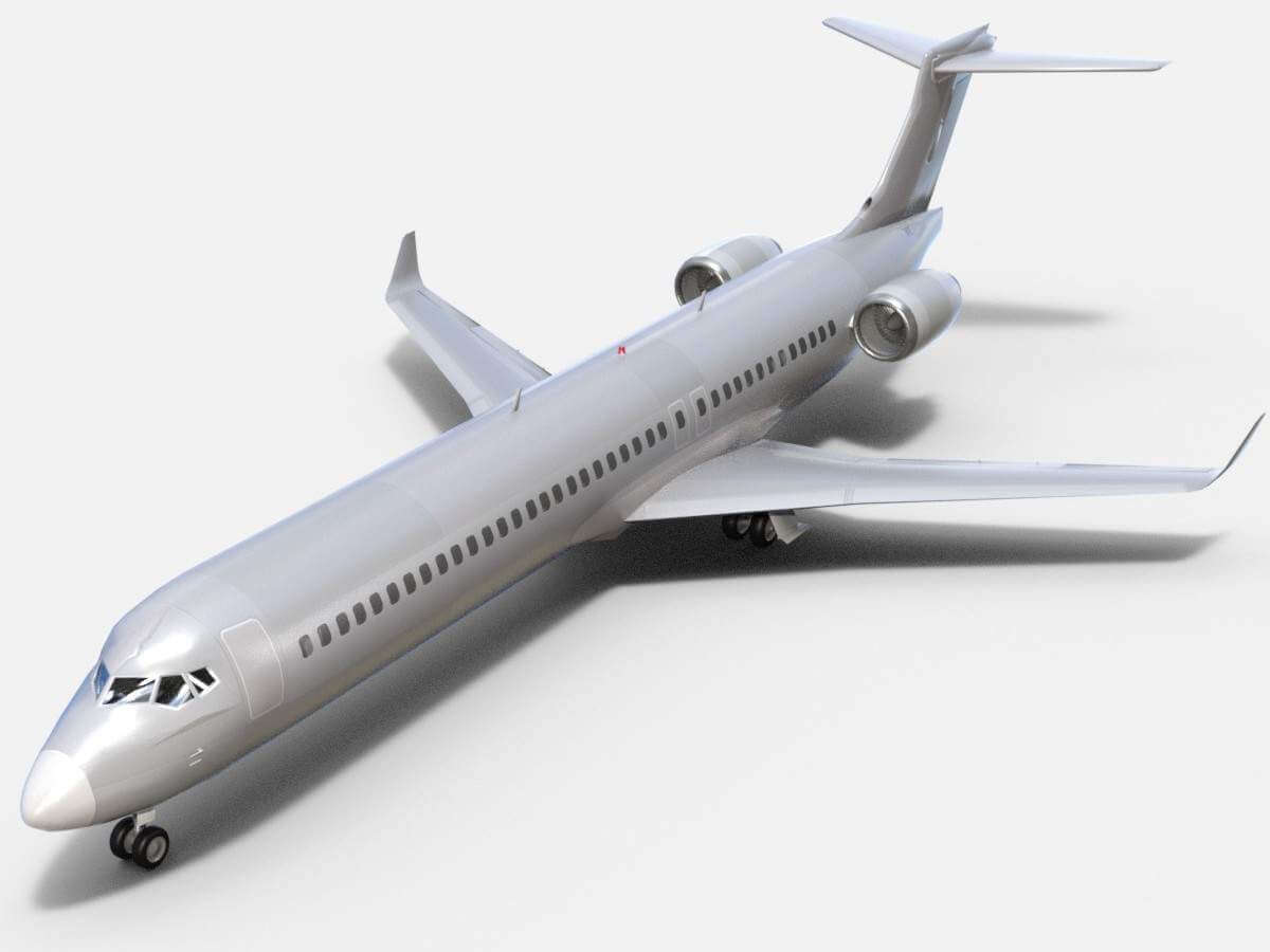 Comac ARJ21-900 Bare Metal 3D Model by Dreamscape Studios