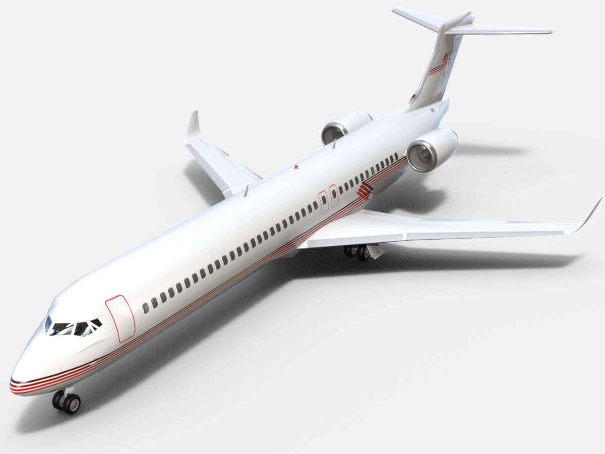Comac ARJ21-900 Corporate 3D Model by Dreamscape Studios