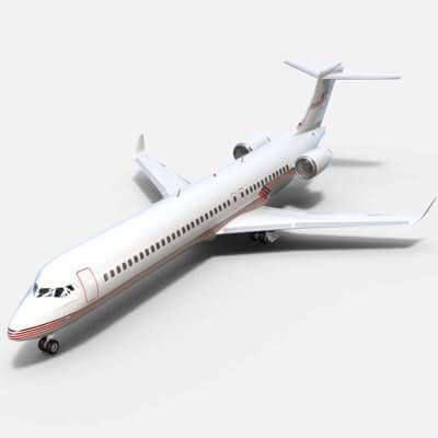Comac ARJ21-900 Corporate 3D Model by Dreamscape Studios