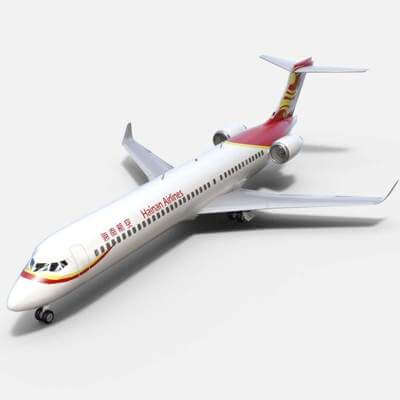 Comac ARJ21-900 Hainan Airlines 3D Model by Dreamscape Studios