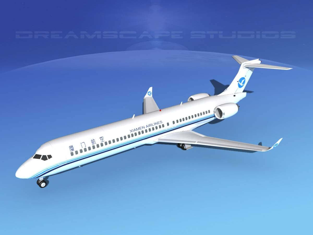Comac ARJ21-900 Xiamen Airlines 3D Model by Dreamscape Studios