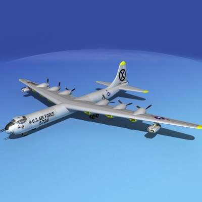 Convair B-36D Peacemaker V03 3D Model by Dreamscape Studios