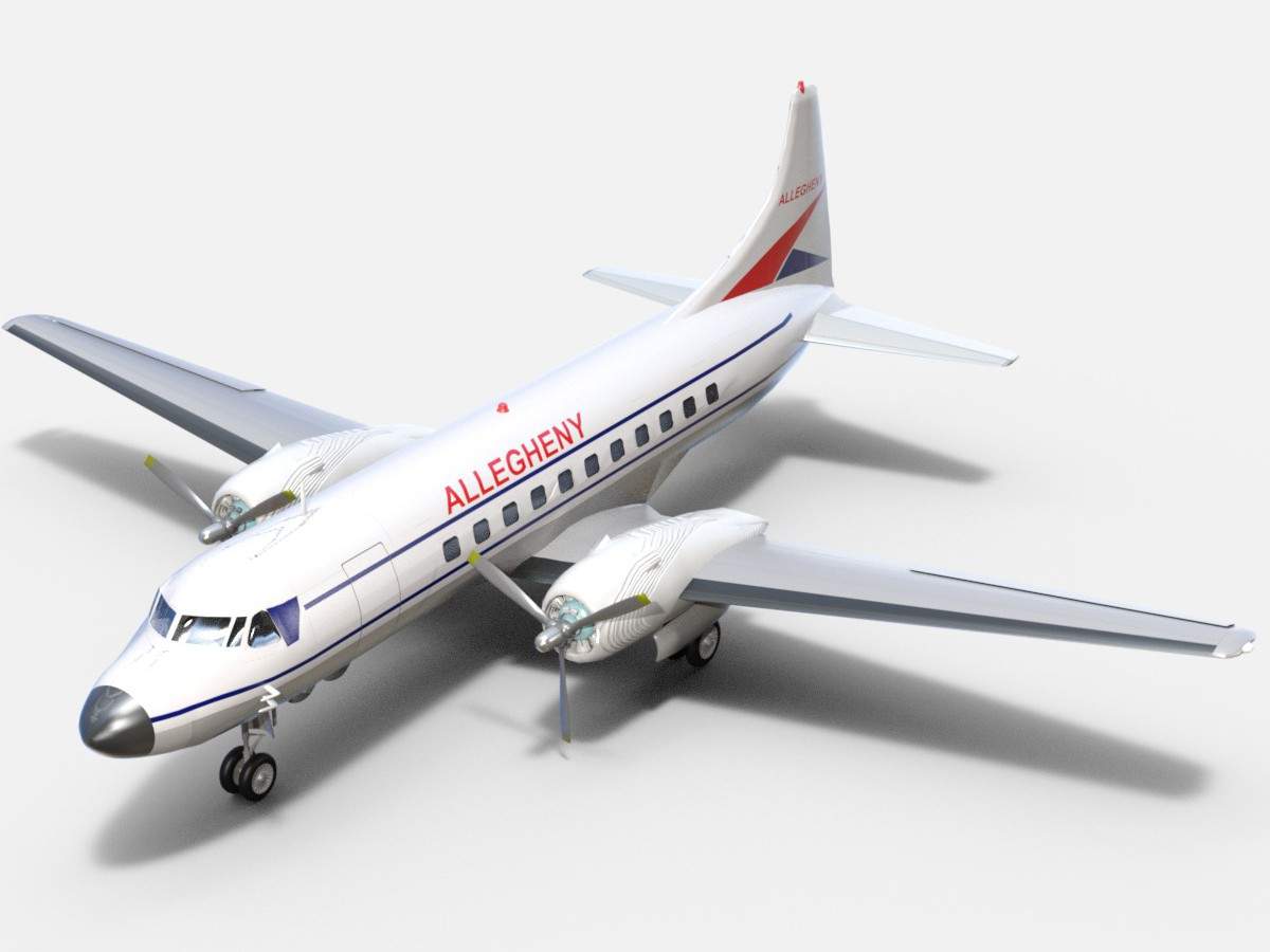 Convair CV-340 Allegheny - 3D Model by Dreamscape Studios