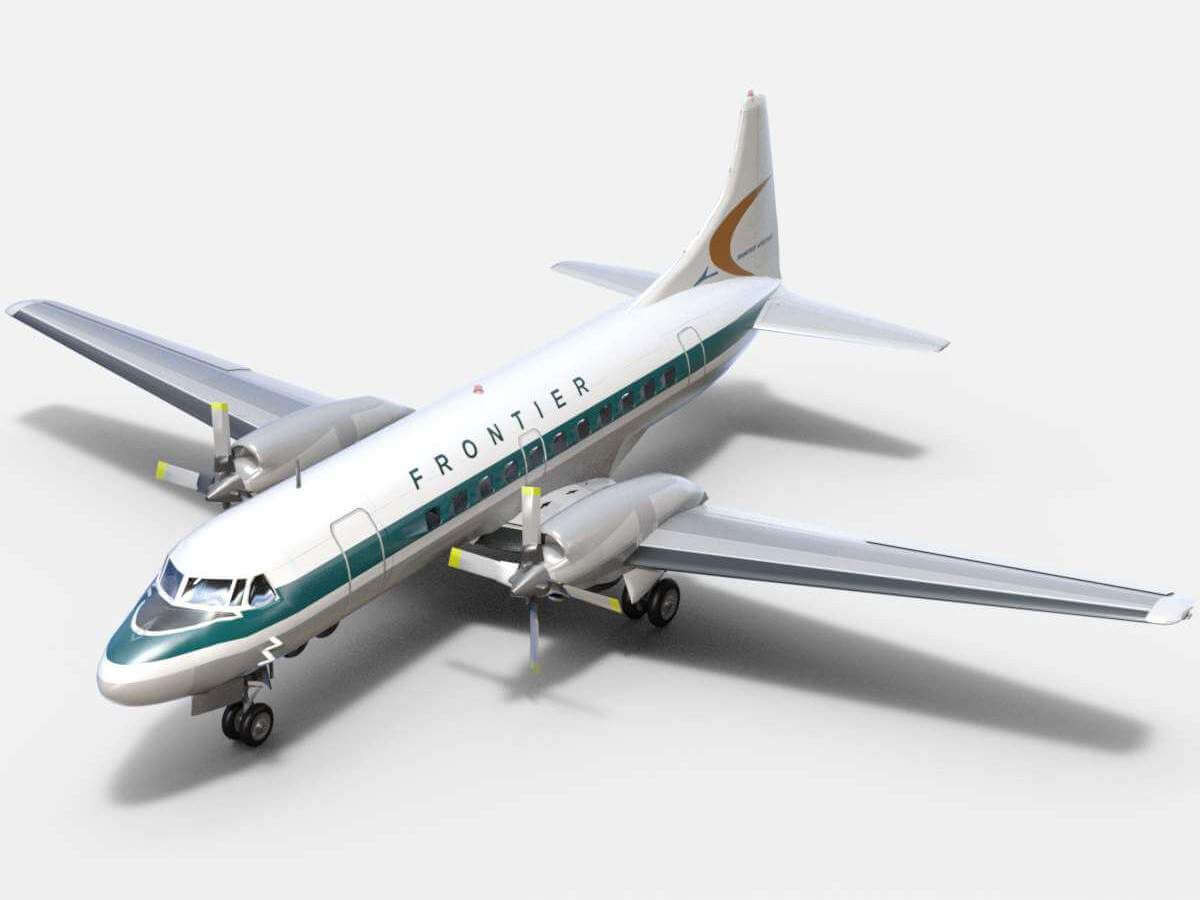 Convair CV-580 Frontier 3D Model by Dreamscape Studios
