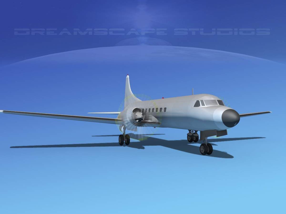 Convair CV-580 Frontier 3D Model by Dreamscape Studios