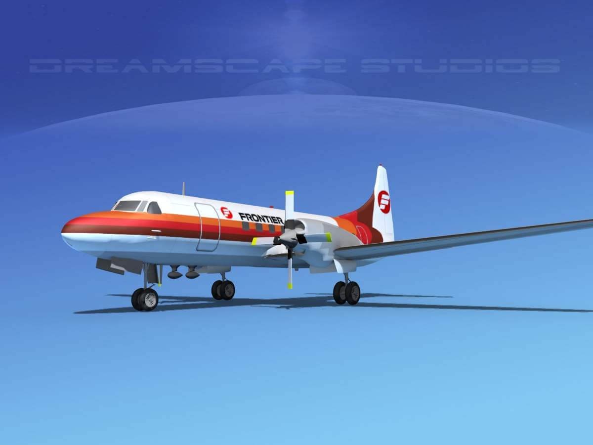 Convair CV-580 Frontier 3D Model by Dreamscape Studios