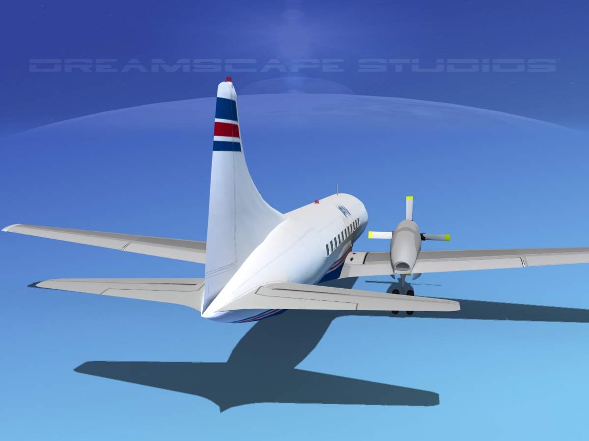 Convair CV-580 IFL Group 3D Model by Dreamscape Studios