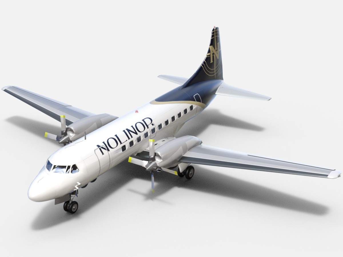 Convair CV-580 Nolinor Cargo - 3D Model by Dreamscape Studios