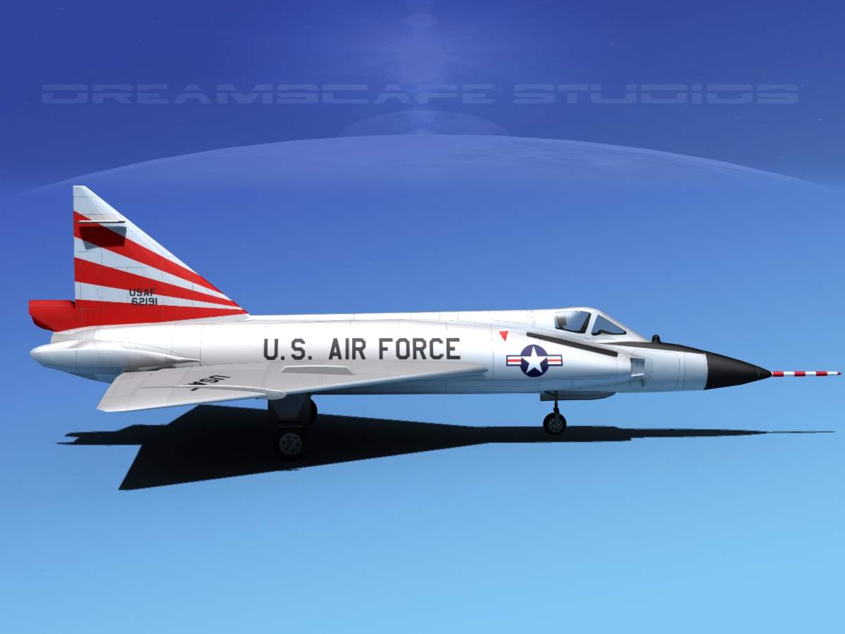 Convair F-102 Delta Dagger NM ANG 3D Model by Dreamscape Studios