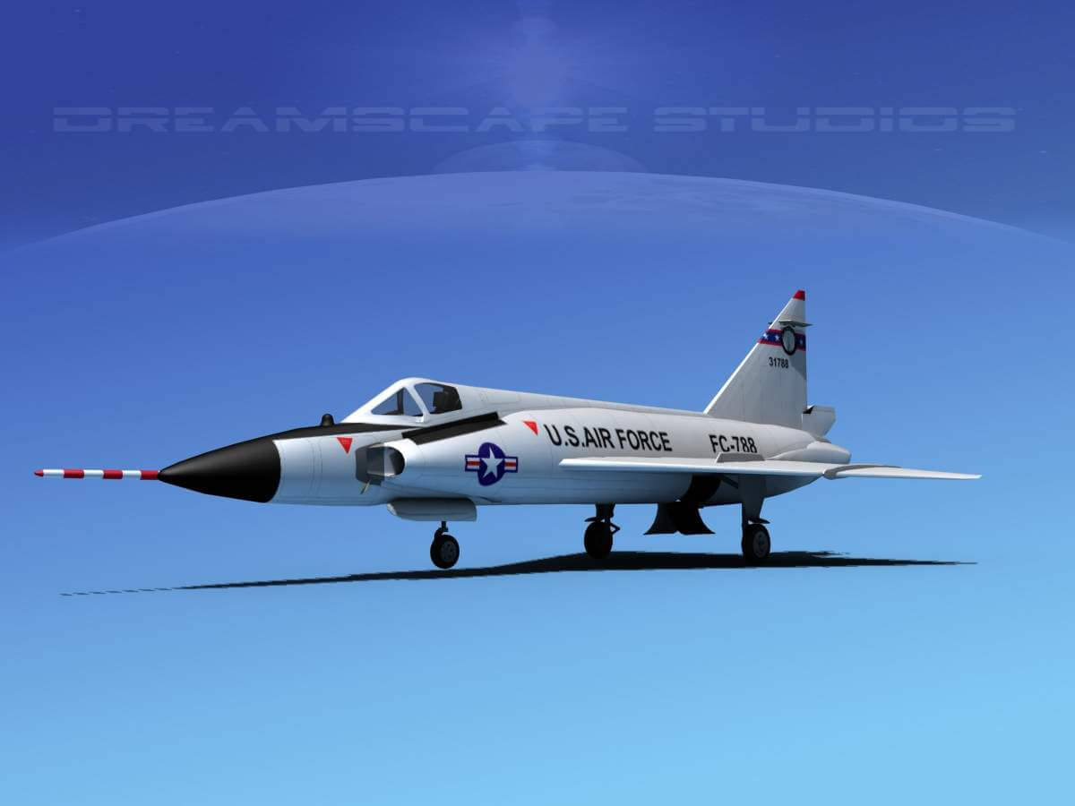 Convair F-102 Delta Dagger SC ANG 3D Model by Dreamscape Studios