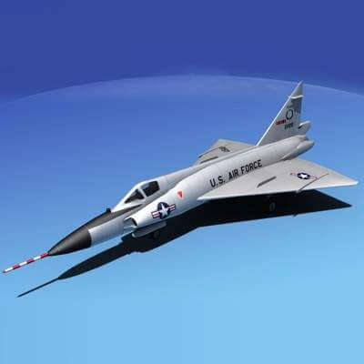 Convair F-102 Delta Dagger TEX ANG 3D Model by Dreamscape Studios
