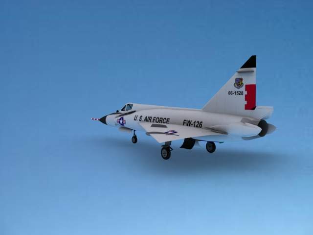 Convair F-102 Delta Dagger USAF V1 3D Model by Dreamscape Studios