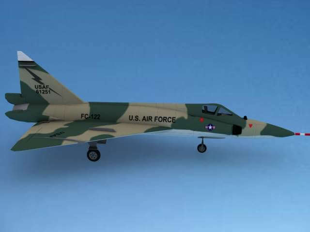 Convair F-102 Delta Dagger USAF V2 3D Model by Dreamscape Studios