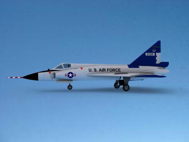 Convair F-102 Delta Dagger USAF V7 3D Model by Dreamscape Studios