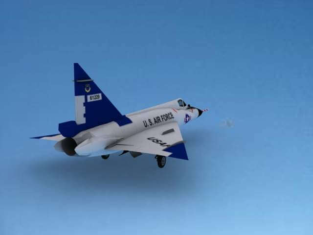 Convair F-102 Delta Dagger USAF V7 3D Model by Dreamscape Studios