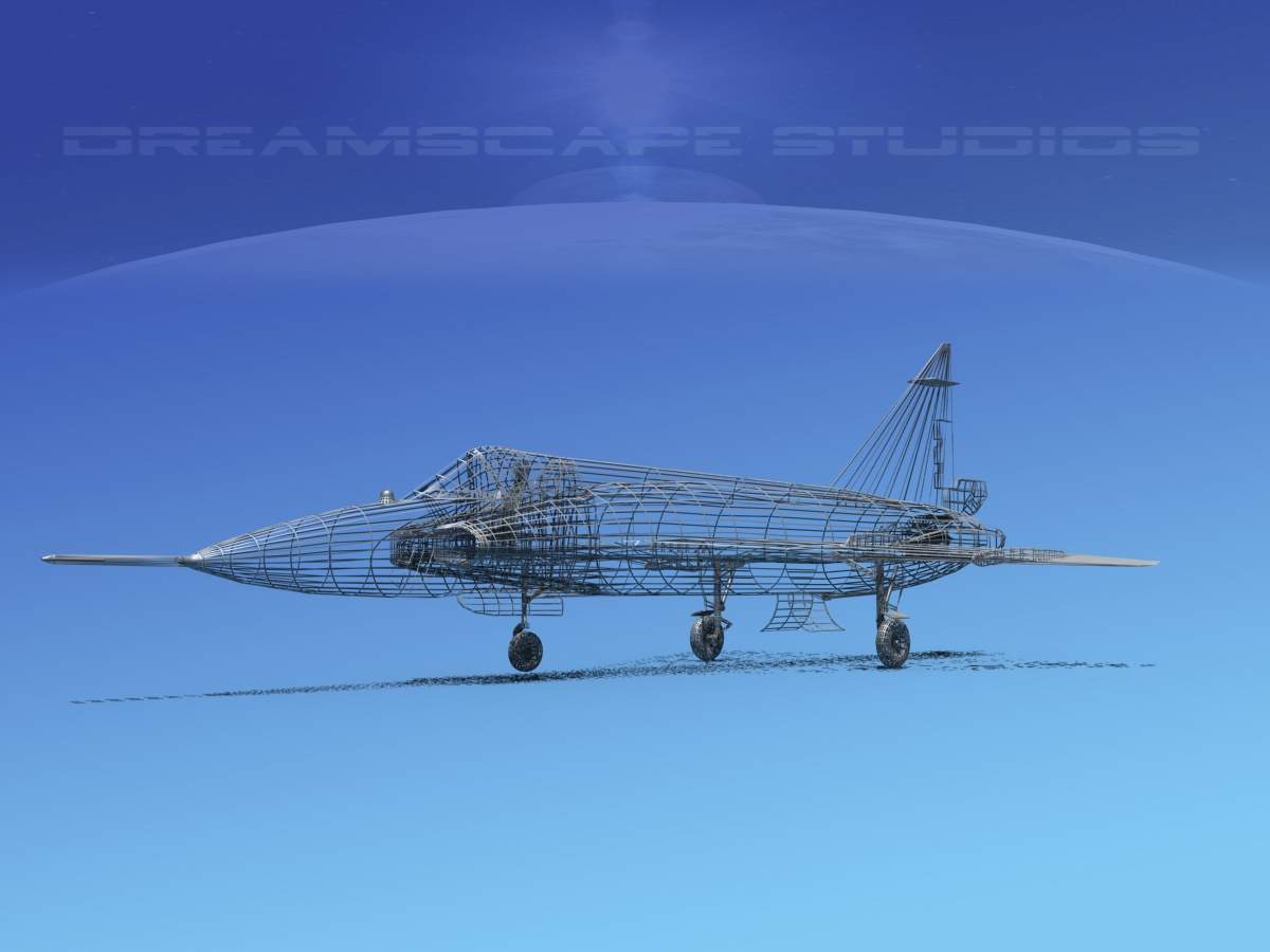 Convair F-102 Delta Dagger V06 USAF 3D Model by Dreamscape Studios