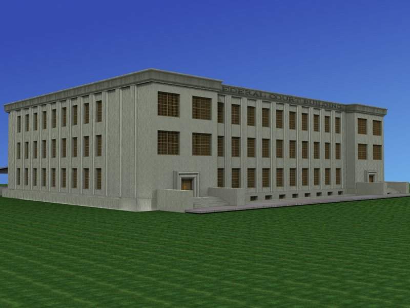 Courthouse - 3D Model by Dreamscape Studios