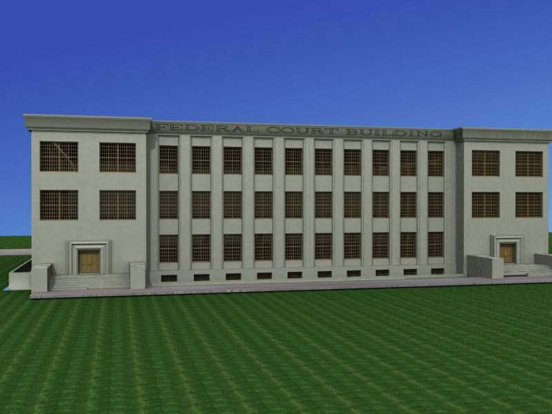 Courthouse - 3D Model by Dreamscape Studios