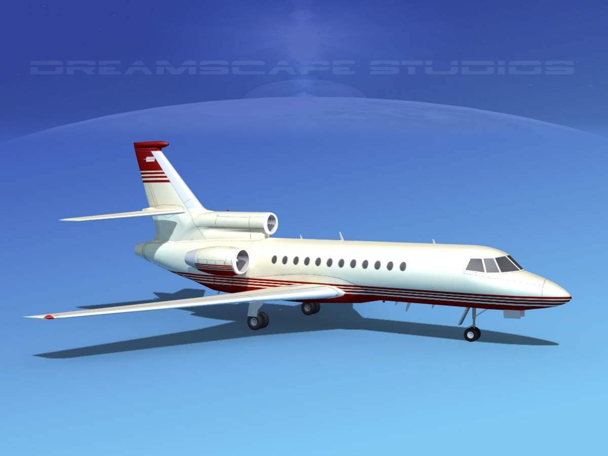Dassault Falcon 900 V02 - 3D Model by Dreamscape Studios