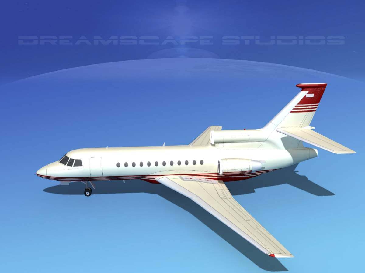 Dassault Falcon 900 V02 - 3D Model by Dreamscape Studios