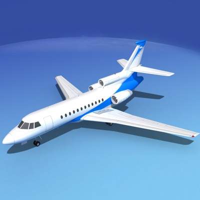 Dassault Falcon 900 V06 - 3D Model by Dreamscape Studios