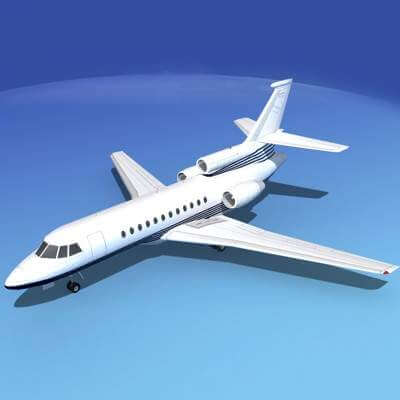 Dassault Falcon 900 V08 - 3D Model by Dreamscape Studios