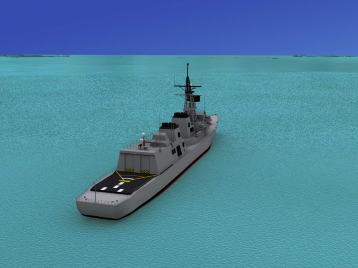 DD114 Japanese Makinami Destroyer - 3D Model by Dreamscape Studios