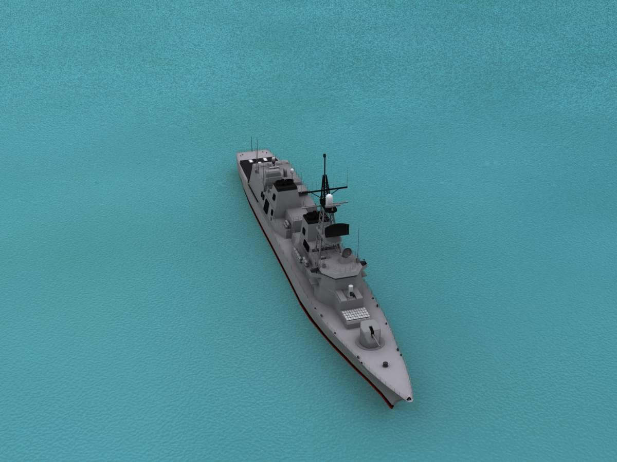 DD115 Japanese Sazanami Destroyer - 3D Model by Dreamscape Studios