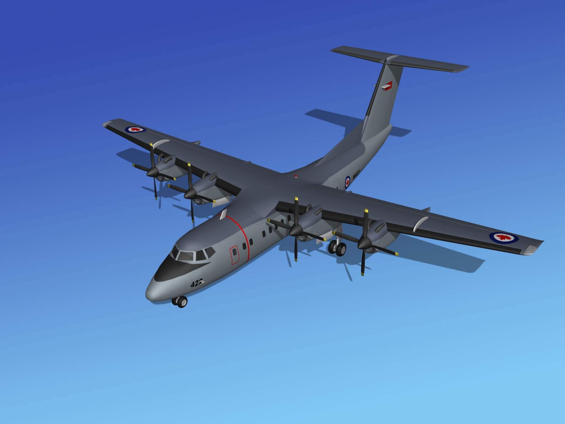 De Havilland DHC-7 Canadian Navy 3D Model by Dreamscape Studios