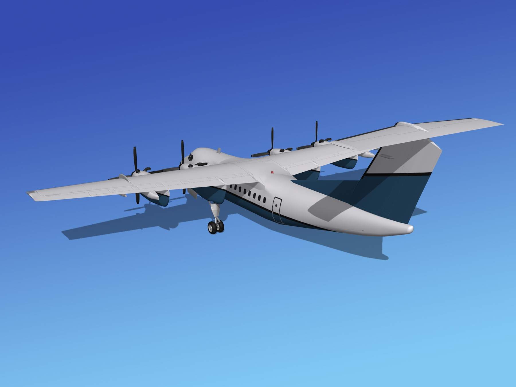De Havilland DHC-7 Corporate 3D Model by Dreamscape Studios
