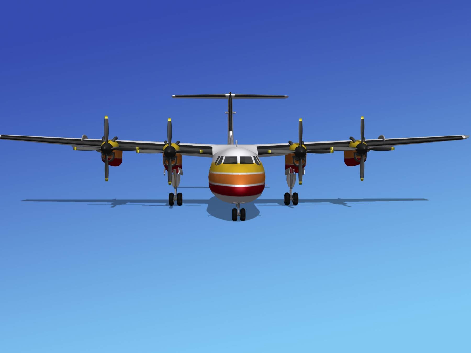 De Havilland DHC-7 De Havilland Canada 3D Model by Dreamscape Studios