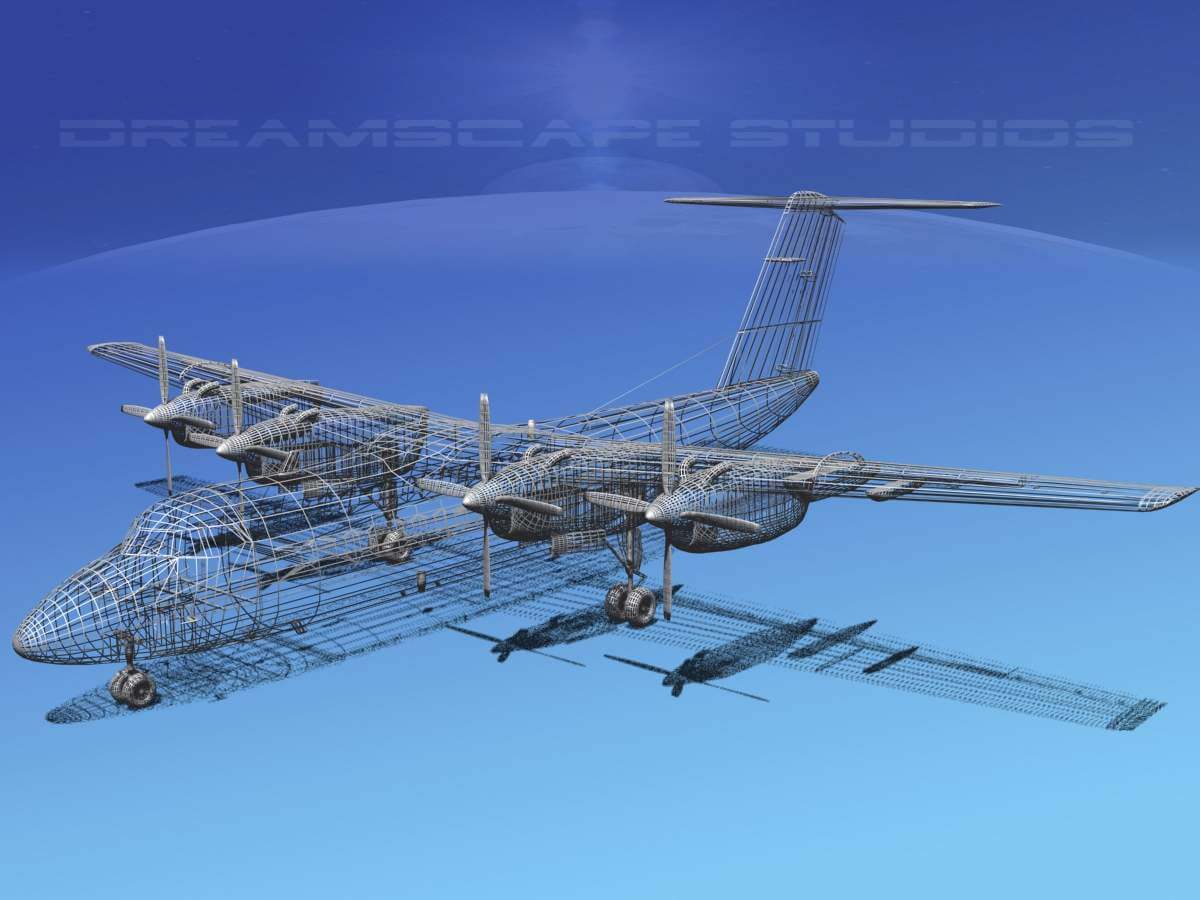 De Havilland DHC-7 De Havilland Canada 3D Model by Dreamscape Studios