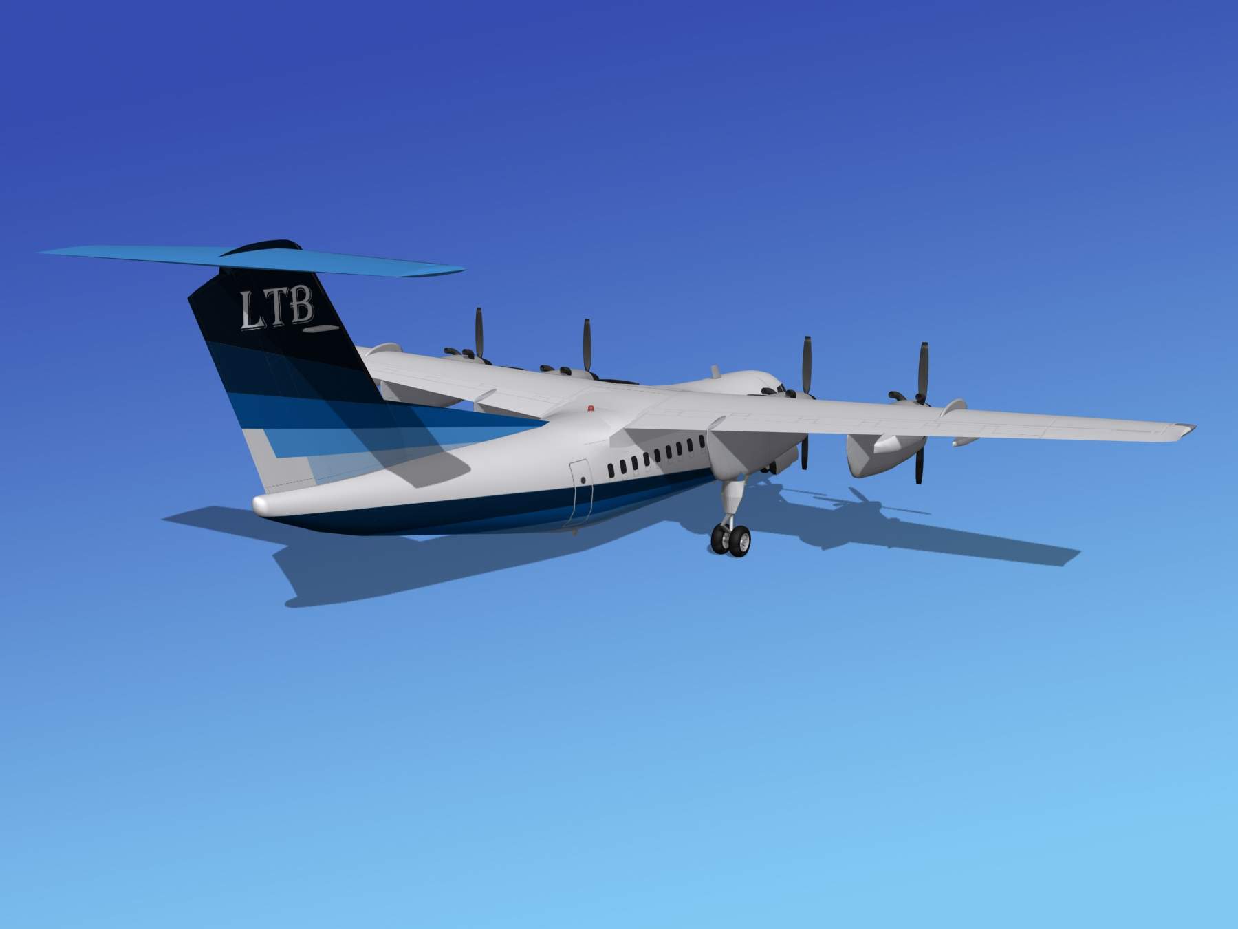 De Havilland DHC-7 LTB 3D Model by Dreamscape Studios
